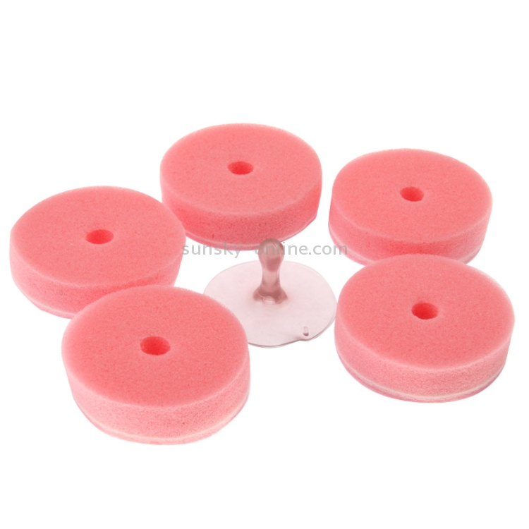 5 PCS Round Sponge Kitchen Cleaning Brush with Sucker, Random Color ...