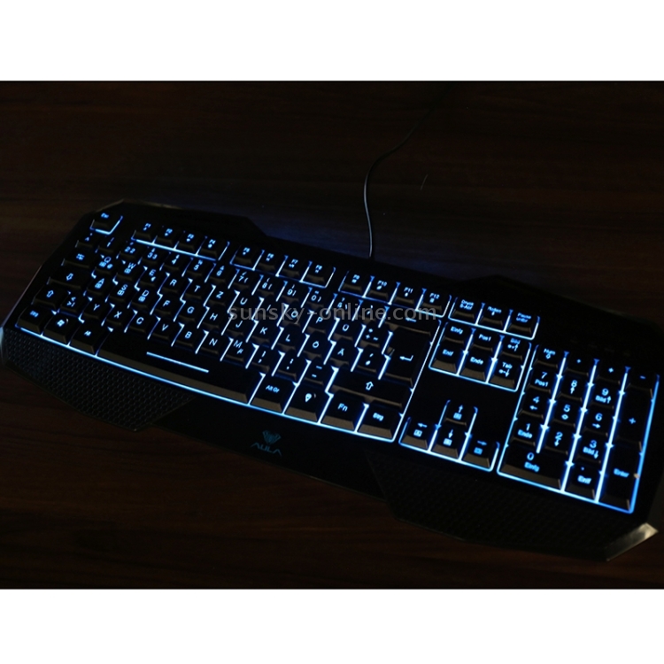 AULA Glorious Series Blu-ray Backlight USB Wired QWERTZ Multimedia ...