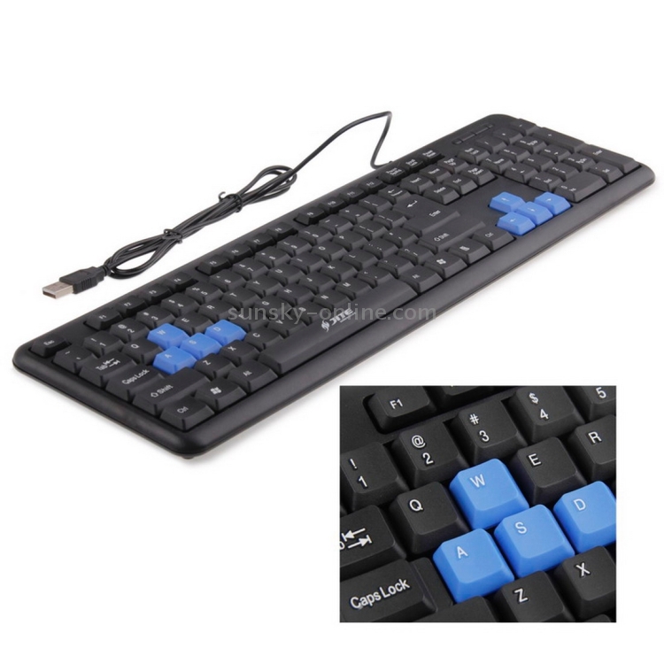 JITE KB-102 USB 2.0 Slim PC Laptop Computer QWERTY 104 Key Keyboard(Black)