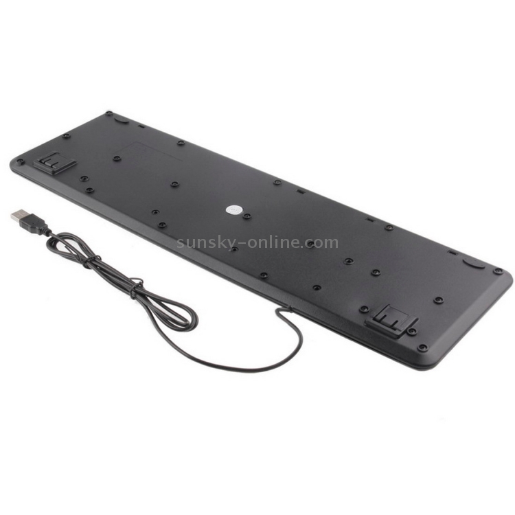 JITE KB-102 USB 2.0 Slim PC Laptop Computer QWERTY 104 Key Keyboard(Black)