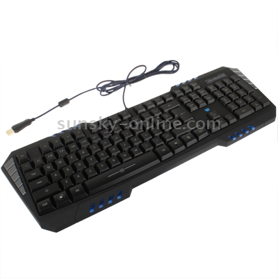 AULA Series USB Wired Backlit Blue Gaming Keyboard with Custom ...