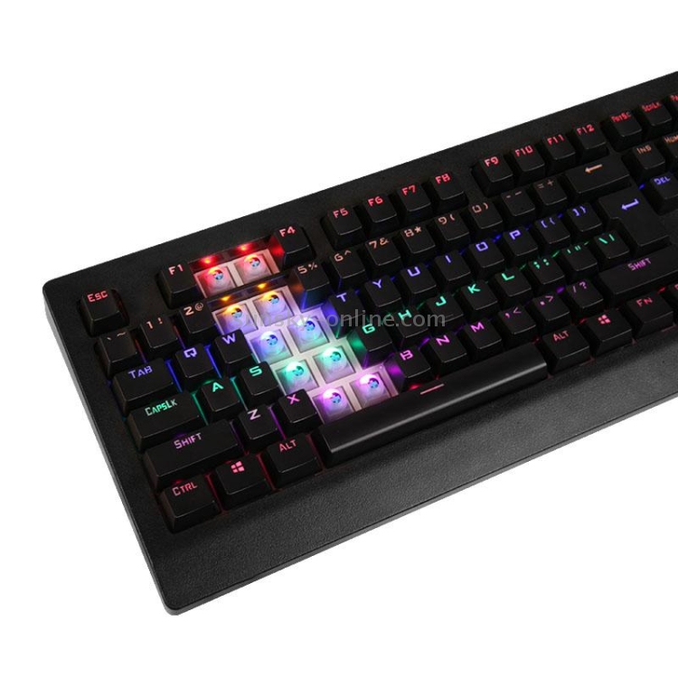 AULA Demon King Ghosts Zone Rainbow RGB Backlit Green Switch Mechanical ...