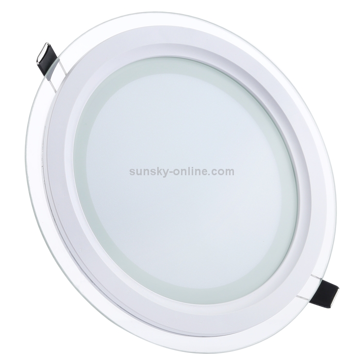 AC 85-265V 18W 1480LM 20cm Round Glass Panel Light Lamp with LED Driver ...