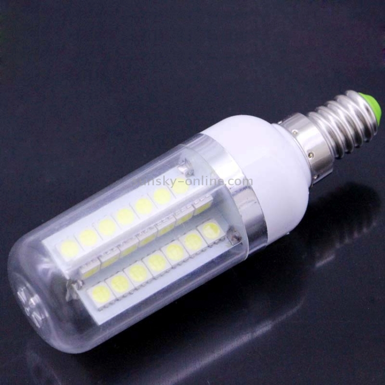 E14 5W 백색광 450LM 56 LED SMD 5050 옥수수 전구, AC 220V