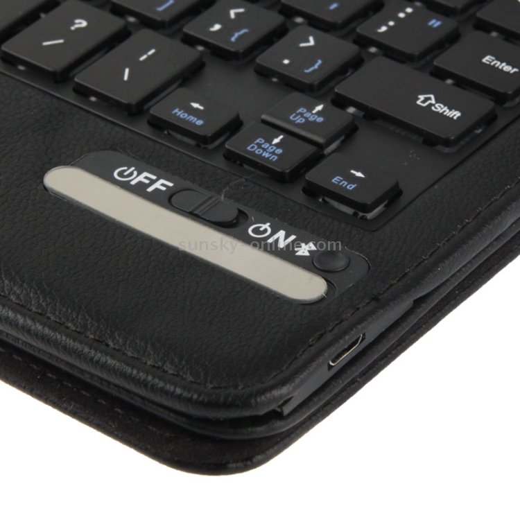 Universal Bluetooth 3.0 ABS Keyboard + Detachable Leather Tablet Case ...