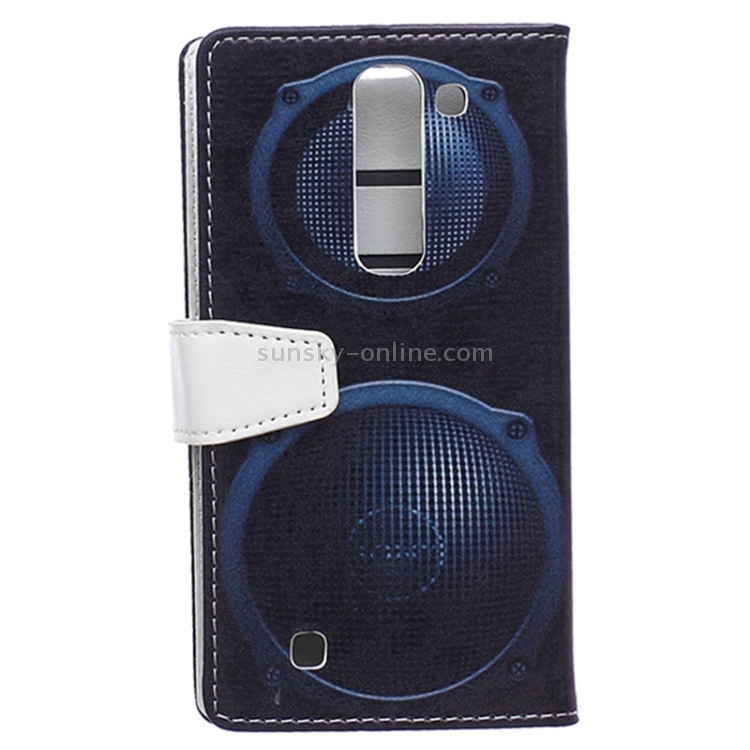 Loudspeaker Pattern Horizontal Flip Magnetic Buckle Leather Case with ...