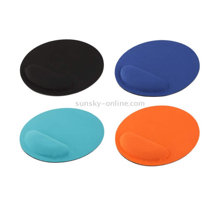 Ultra Slim Rubber Bottom & Cloth Sponge Wrist Supporter Mouse Pad(Orange)