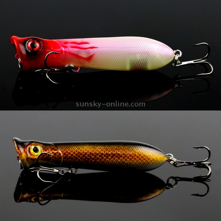8cm Shrimp Mouth Type Water Surface Popper Lure Hit Water Waves Climb ...