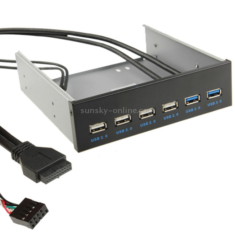 4 พอร์ต USB 2.0 + 2 พอร์ต USB 3.0 CD-ROM Expansion Mobile Rack