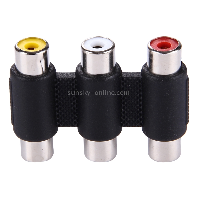 Audio + Video Female to Female Connector(Black)