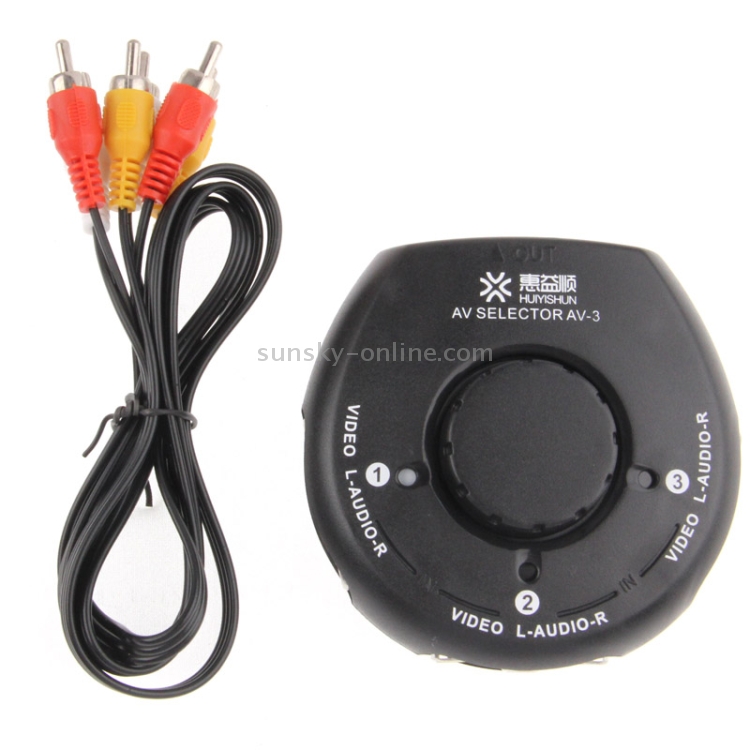 3 to 1 TV Multi Box Extender Splitter Switch for LD / VCD / DVD ...