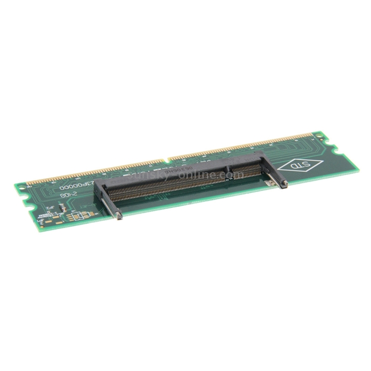 Laptop So-Dimm To Desktop DDR2 Dimm 240 Pin Memory RAM Converter Card