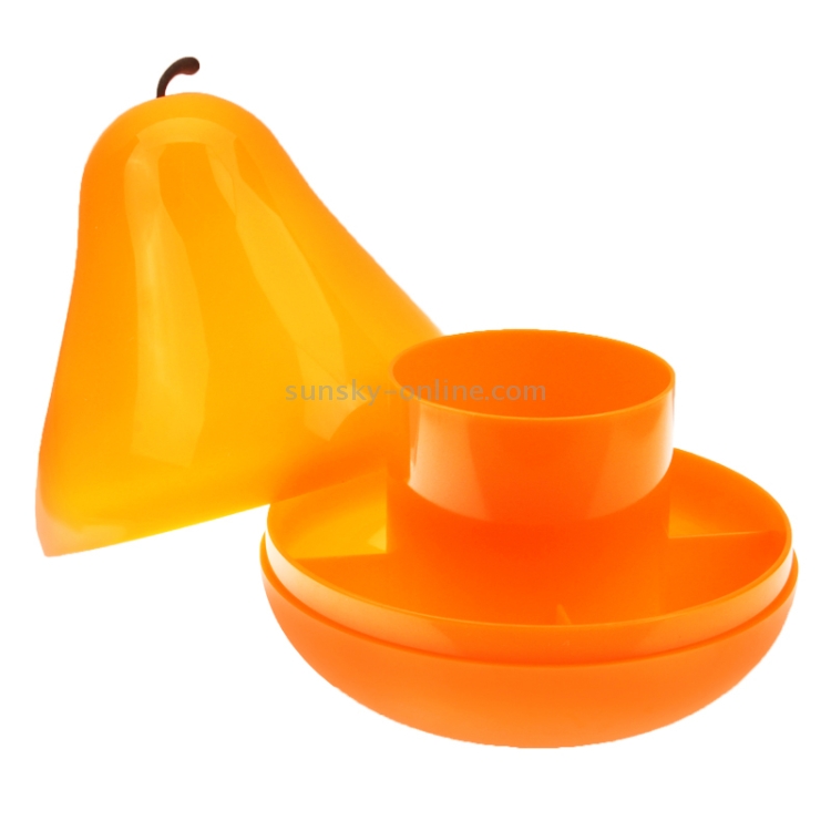 Multipurpose Pear Pod Container / Stationery Home Decor Storage (Orange)