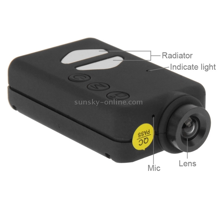 Full HD Sports Camera 1080P 30FPS 720P 60FPS Pocket Camcorder(Black)