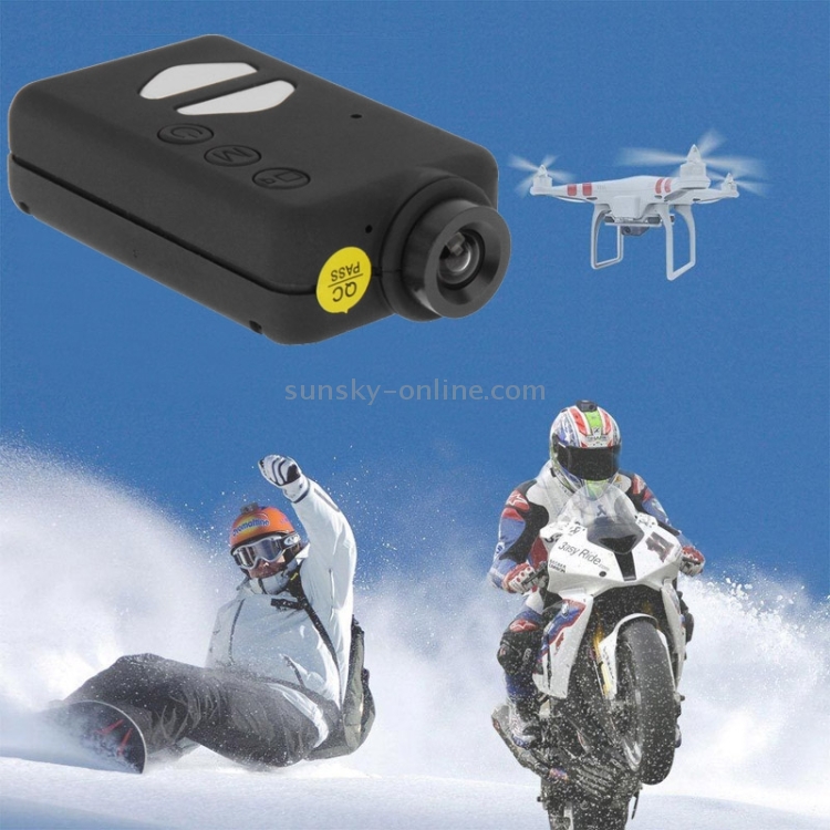 Full HD Sports Camera 1080P 30FPS 720P 60FPS Pocket Camcorder(Black)