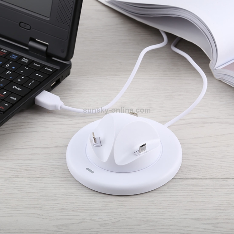 Usb To 3 In 1 8 핀 마이크로 Usb Usb C Type C 도킹 충전기 데스크톱 충전 데이터 동기화