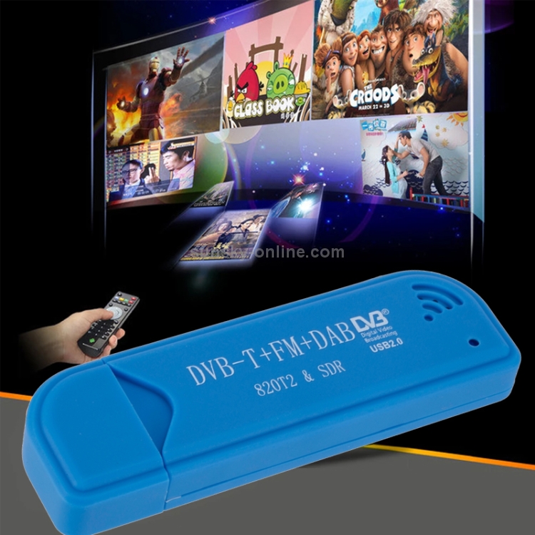 820T2 Mini USB 2.0 Digital DVB-T TV Stick, compatible con FM + DAB ...