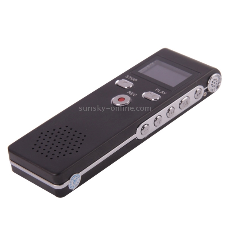 VM89 Professional 8GB LCD Digital Voice Recorder with VOR MP3 Player(Black)