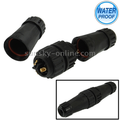 IP68 Shielded 3 Pin M22 Waterproof Connector, Cable Diameter: 6.5-8.5mm