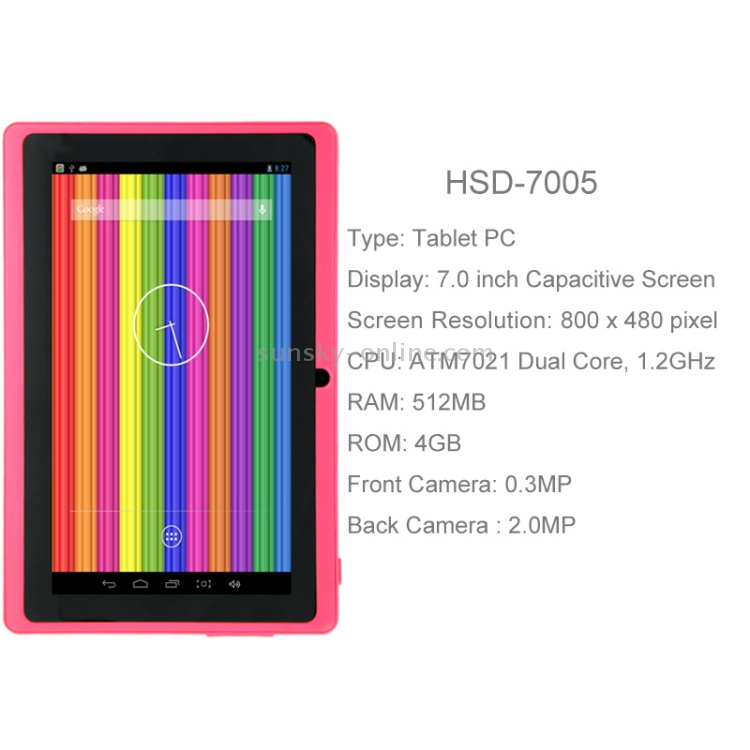 7.0 inch Tablet PC, 512MB+8GB