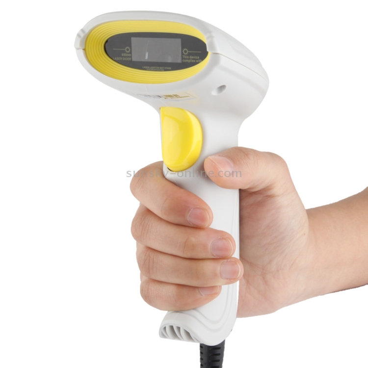 USB Laser Handheld Barcode Scanner(XYL-810), Light Grey
