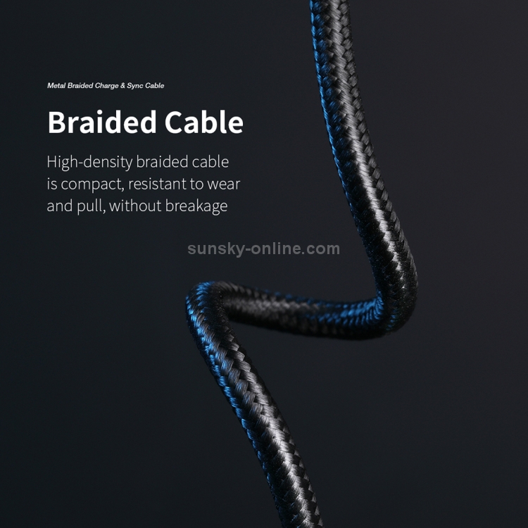 ROCK R3 5A Type-C / USB-C Metal Braided Charging Data Cable, Length: 1m ...