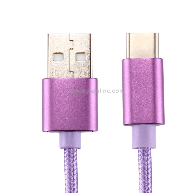 Knit Texture USB to USB-C / Type-C Data Sync Charging Cable, Cable ...