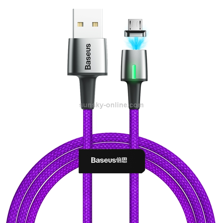 Цинковый магнитный зарядный кабель Baseus 1.5A Micro USB, длина: 2 м ...