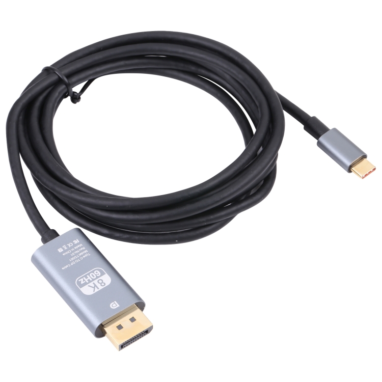 TD0018K 60Hz USB-C/Type-C to DP Video Adapter Cable (Grey)