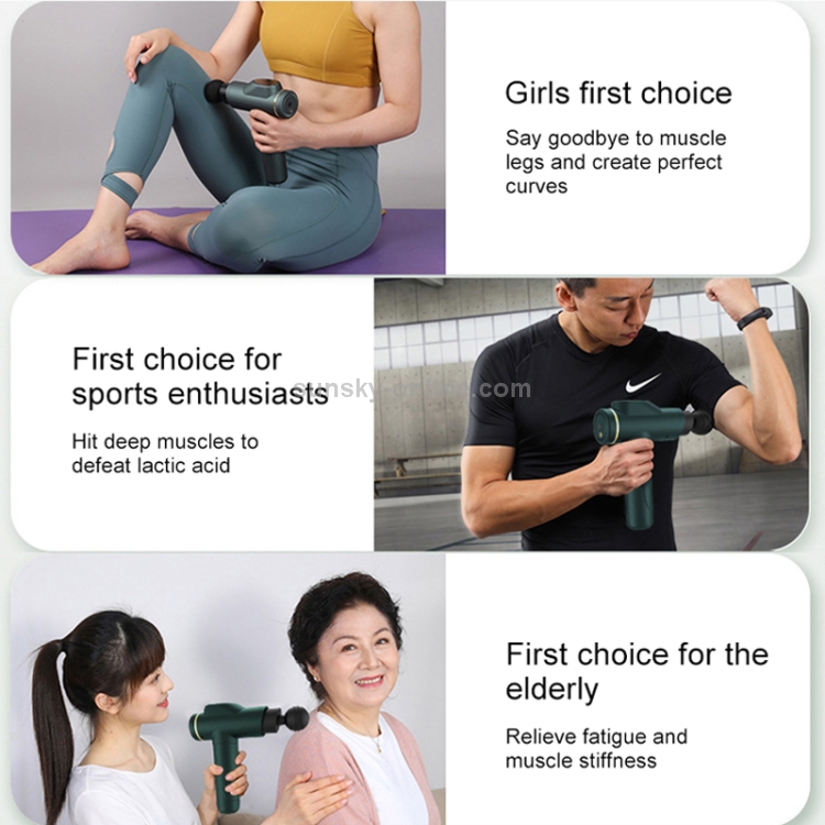 LCD USB Rechargeable Massager Body Massage Band Muscle Massager Relaxer ...