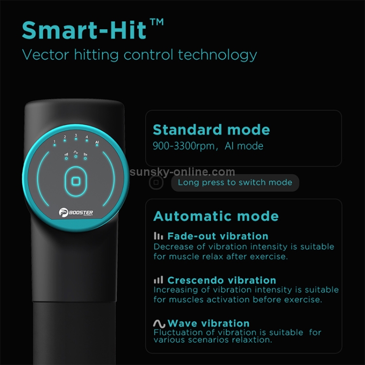 BOOSTER LS Smart-hit Technology ปืนนวดลดเสียงรบกวนเครื่องนวดกล้ามเนื้อ ...
