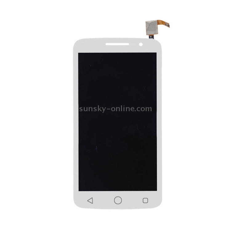 Alcatel One Touch Pop 2 Premium / 7044 (흰색) 용 LCD 화면 및 디지타이저 전체 어셈블리