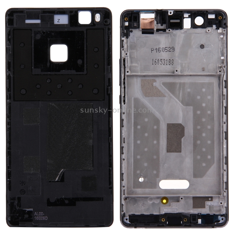 For Huawei P9 Lite Battery Back Cover + Front Housing LCD Frame Bezel ...
