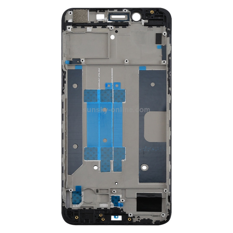 สำหรับ OPPO R9s Plus ที่อยู่อาศัยด้านหน้า LCD กรอบแผ่นฝา (สีดำ)