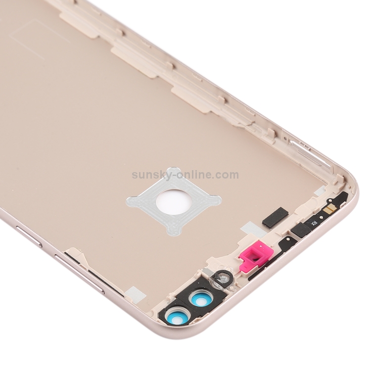 Huawei Honor Play 7C (Gold) 용 측면 키가있는 뒷면 덮개
