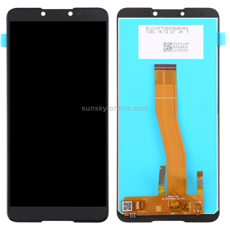หน้าจอ LCD และชุดประกอบ Digitizer สำหรับ Wiko JERRY4 (สีดำ)