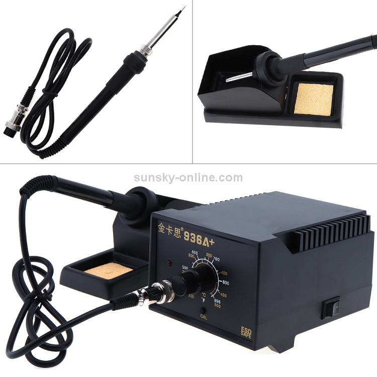 Kaisi 936A+ 60W Adjustable Constant Temperature Soldering Station with Soldering Iron and Holder ...