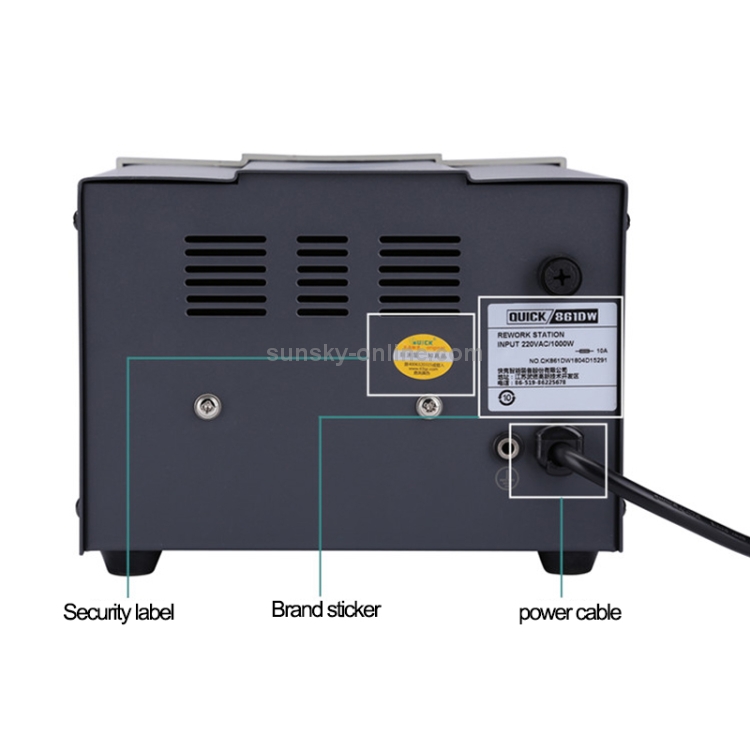QUICK 861DW 220V 1000W Digital Display Lead-free Intelligent Hot Air ...