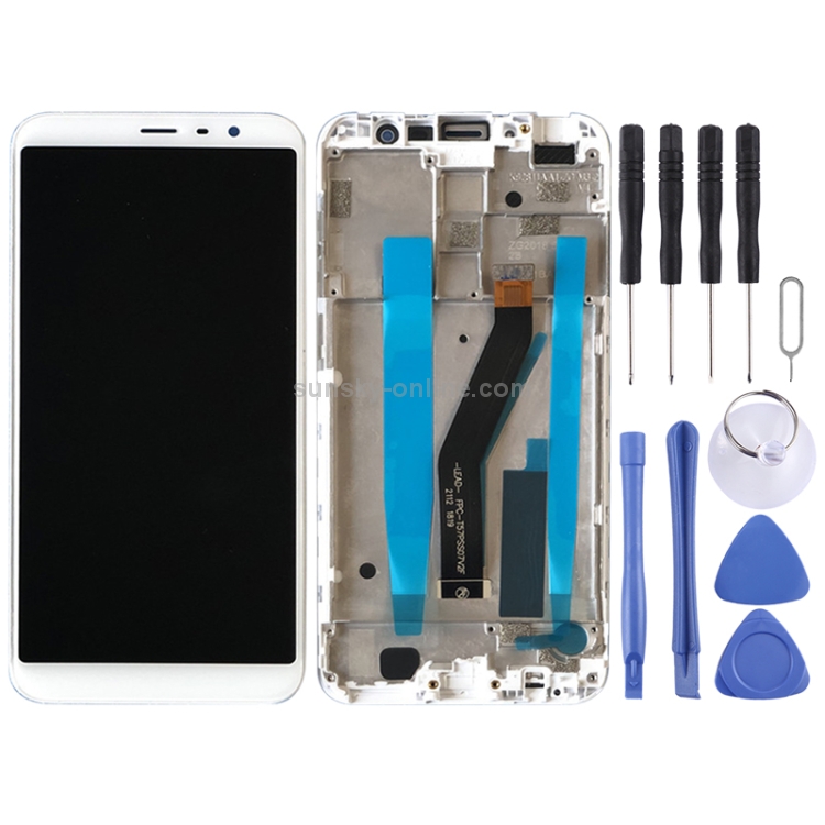 TFT LCD Screen for Meizu M6T M811Q Digitizer Full Assembly with Frame(White)