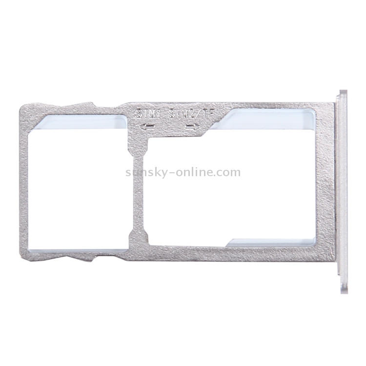 For Meizu M3 Note / Meilan Note 3 SIM + SIM / Micro SD Card Tray (Silver)