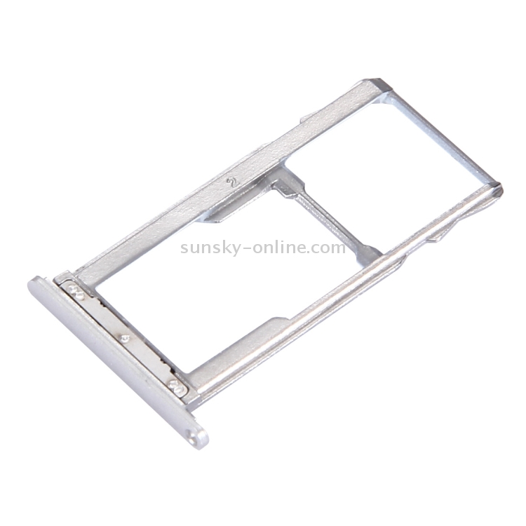 For Meizu M3 Note / Meilan Note 3 SIM + SIM / Micro SD Card Tray (Silver)