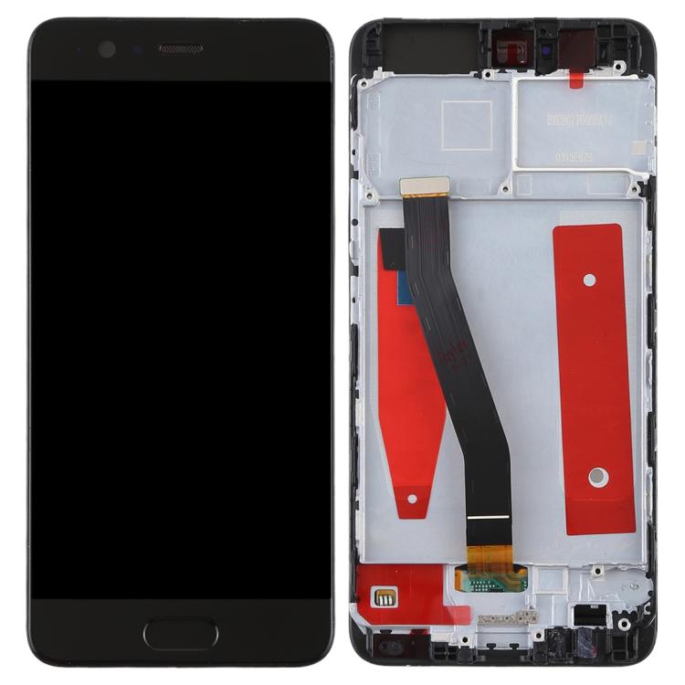 หน้าจอ LCD และชุดประกอบ Digitizer พร้อมกรอบสำหรับ Huawei P10 (สีดำ)