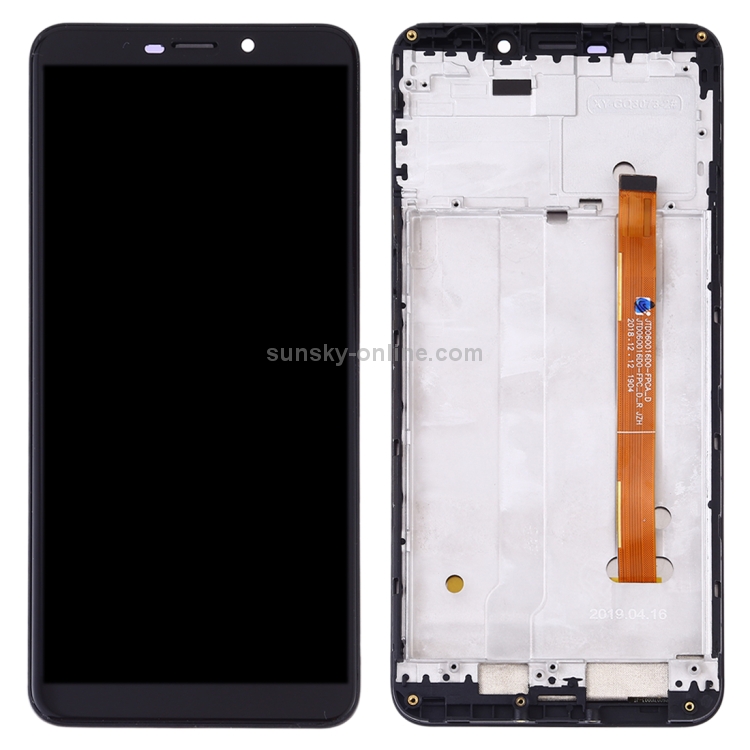 디지타이저 전체 어셈블리 포함 Ulefone Power 3L용 기존 LCD 화면(검은색)