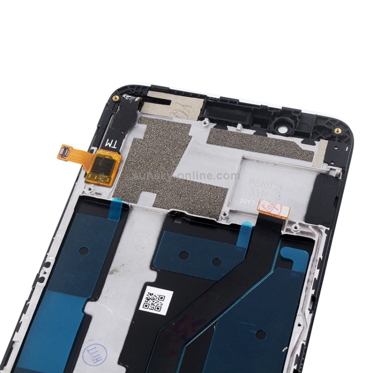 프레임이있는 ZTE Blade Z Max / Z982 디지타이저 전체 어셈블리 용 OEM LCD 화면 (검정색)