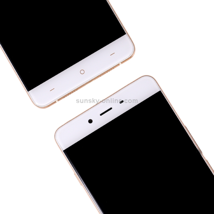 프레임 OEM LCD 화면이 있는 OnePlus X E1003 디지타이저 전체 어셈블리용(흰색)