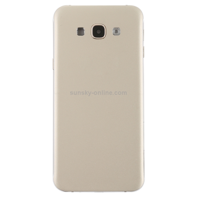 For Galaxy A8 Back Cover with Side Keys & Camera Lens (Gold)