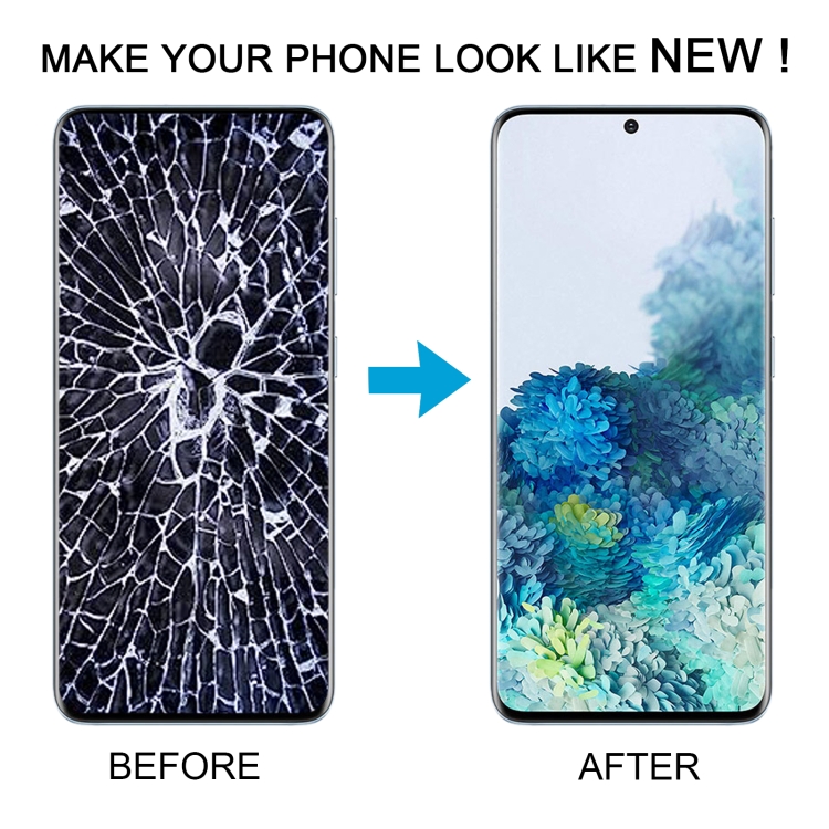 삼성 갤럭시 S20 5G SM-G981B(블루)용 프레임이 포함된 기존 LCD 화면 및 디지타이저 전체 어셈블리