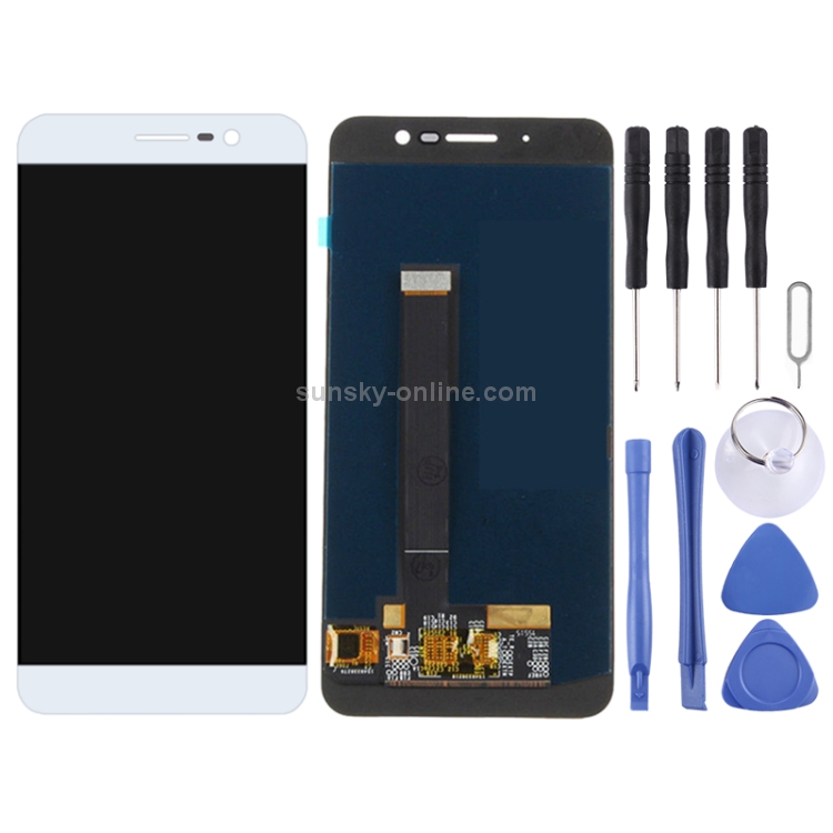 디지타이저 전체 어셈블리가 있는 ZTE Blade A910 BA910용 OEM LCD 화면(흰색)