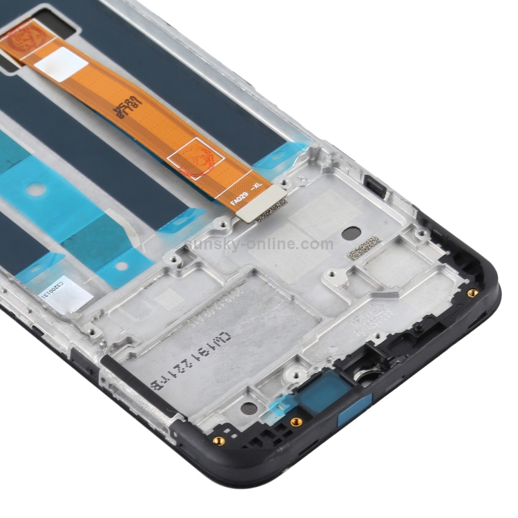 OPPO A8 PDBM00 용 프레임이있는 LCD 화면 및 디지타이저 전체 어셈블리