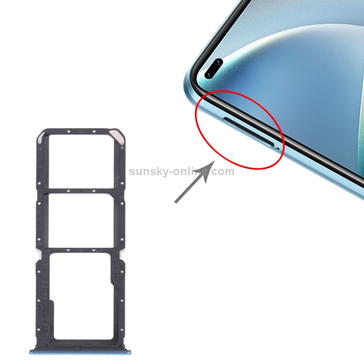 สำหรับ OPPO A74 5G / A54 5G / A93 PCGM00, PEHM00 ถาดซิมการ์ด + ถาดซิมการ์ด + ถาดใส่การ์ด Micro ...